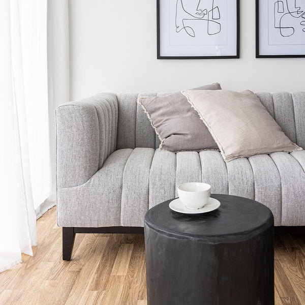 Elliot Sofa – Stone - New performance Fabric – ANCHORED IN MUSKOKA